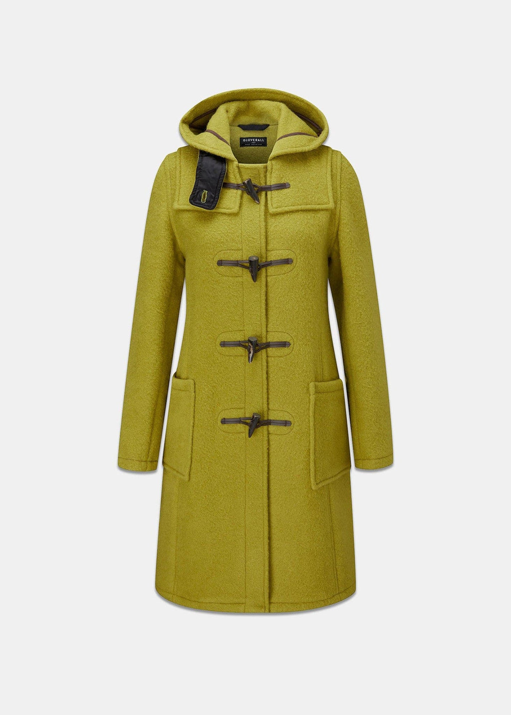 Women's Long Slim Fit Freda Duffle Coat Moss - Gloverall – Gloverall