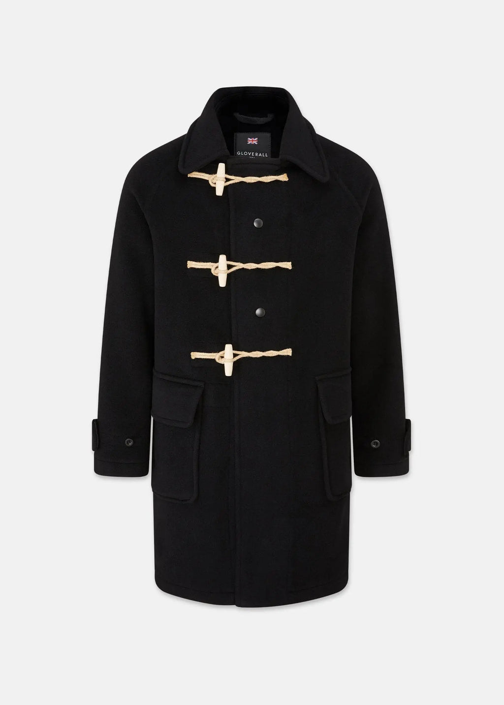 Men's Admiral Duffle Coat Black - Gloverall – Gloverall