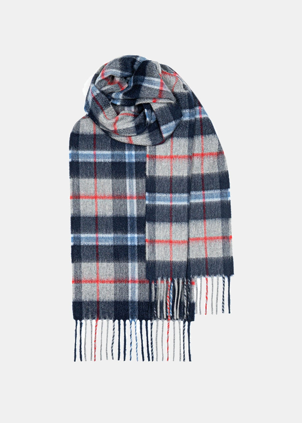 Unisex Cashmere Scarf Douglas Navy | Gloverall
