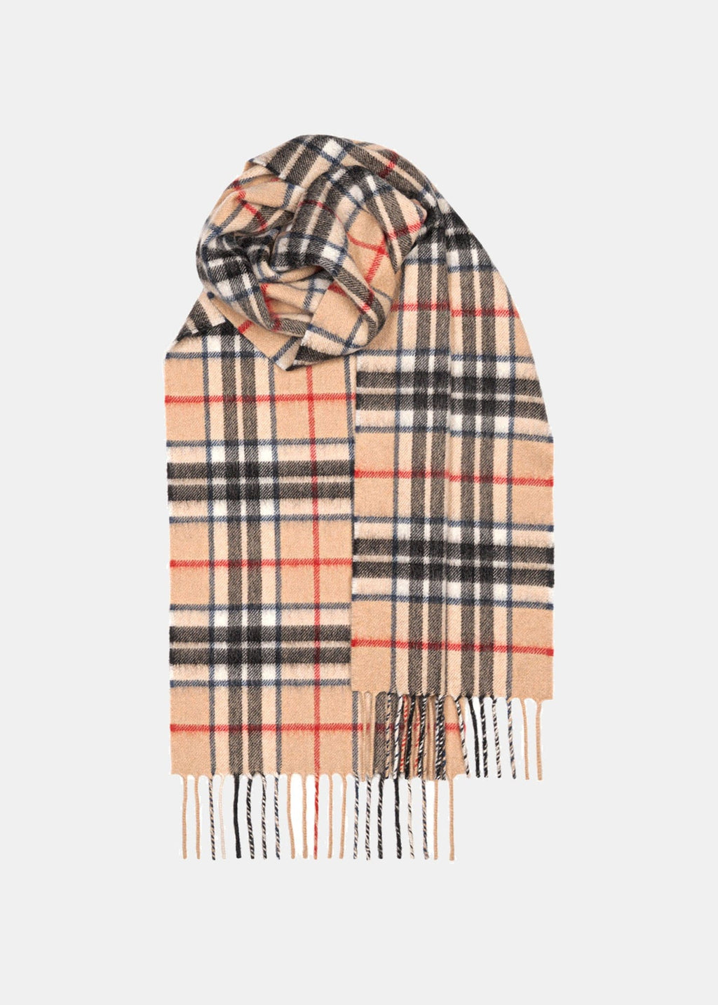 Unisex Cashmere Scarf Camel Thomson | Gloverall