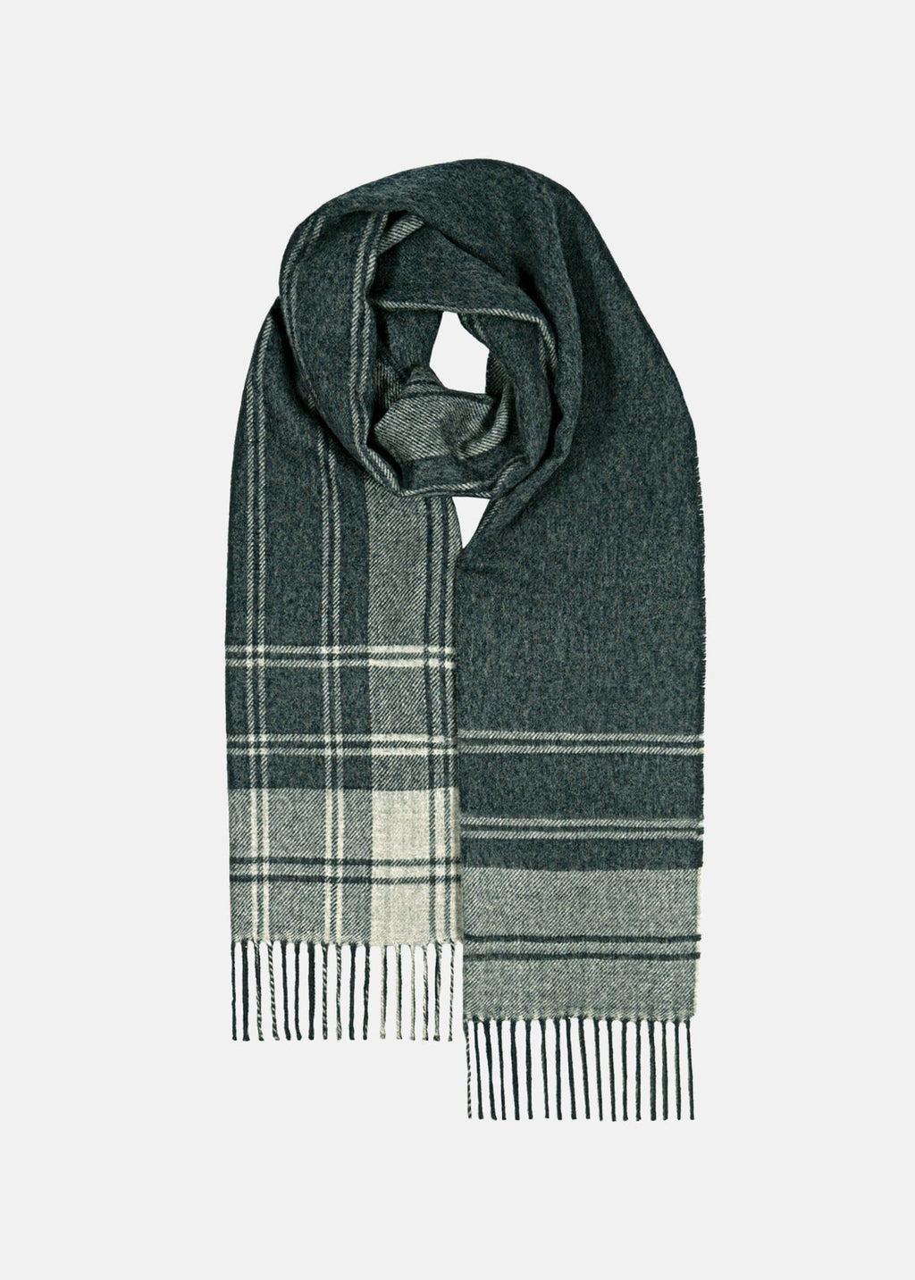 Unisex Oversized Lambswool Scarf Douglas Grey | Gloverall