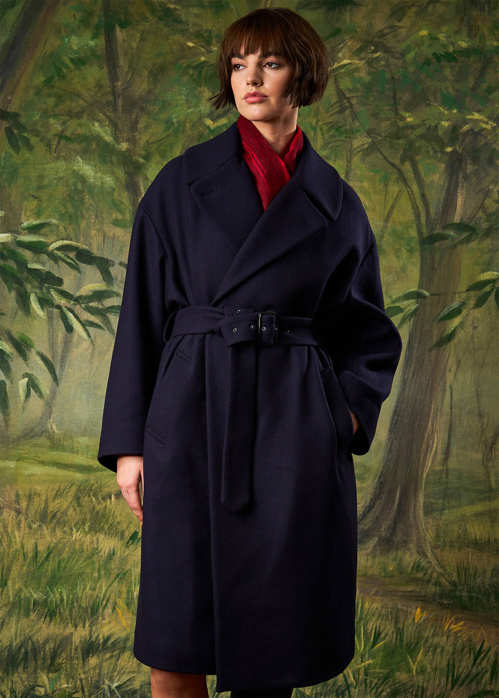 Women's Hepburn Overcoat Navy | Gloverall