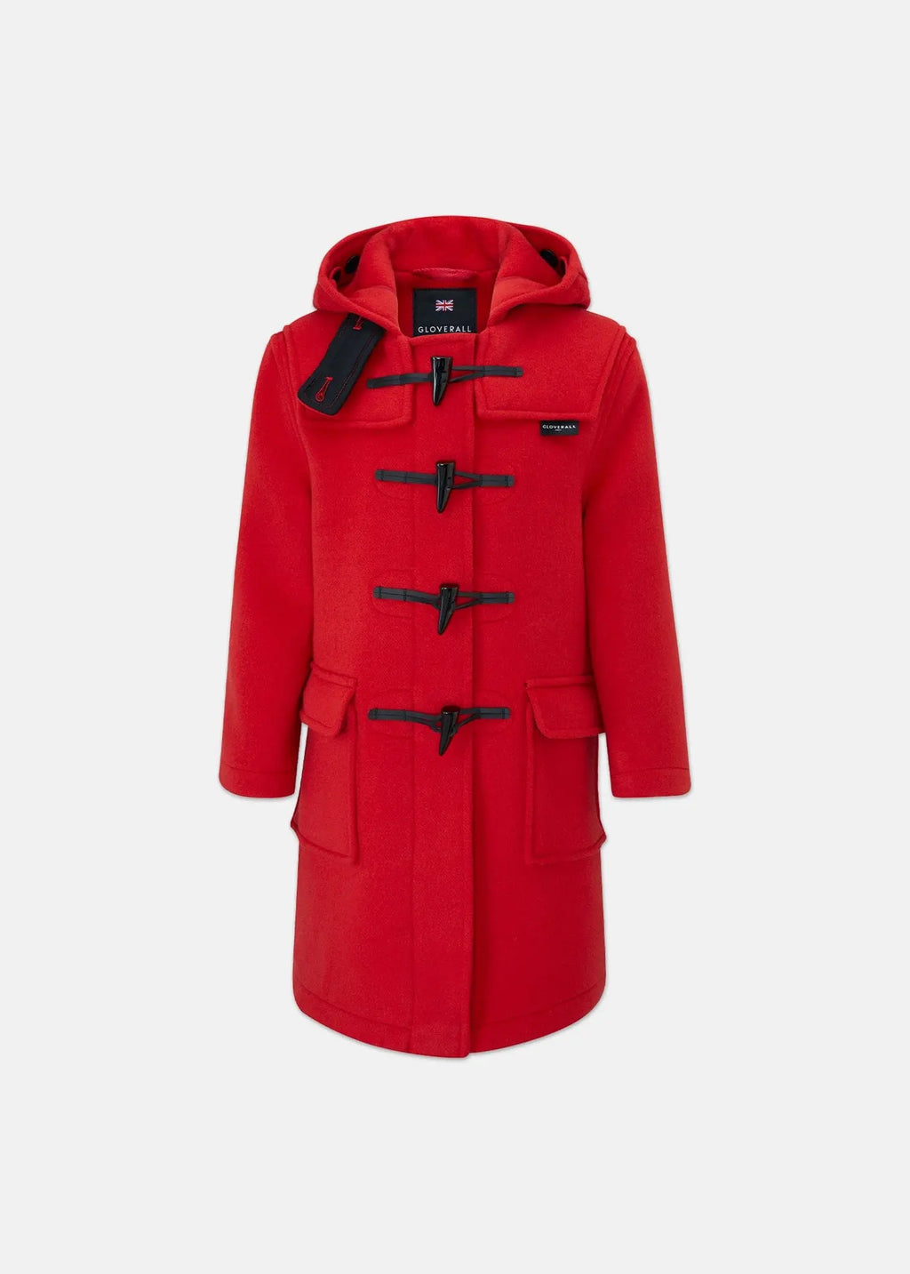 Children's Melton Wool Duffle Coat Red | Gloverall