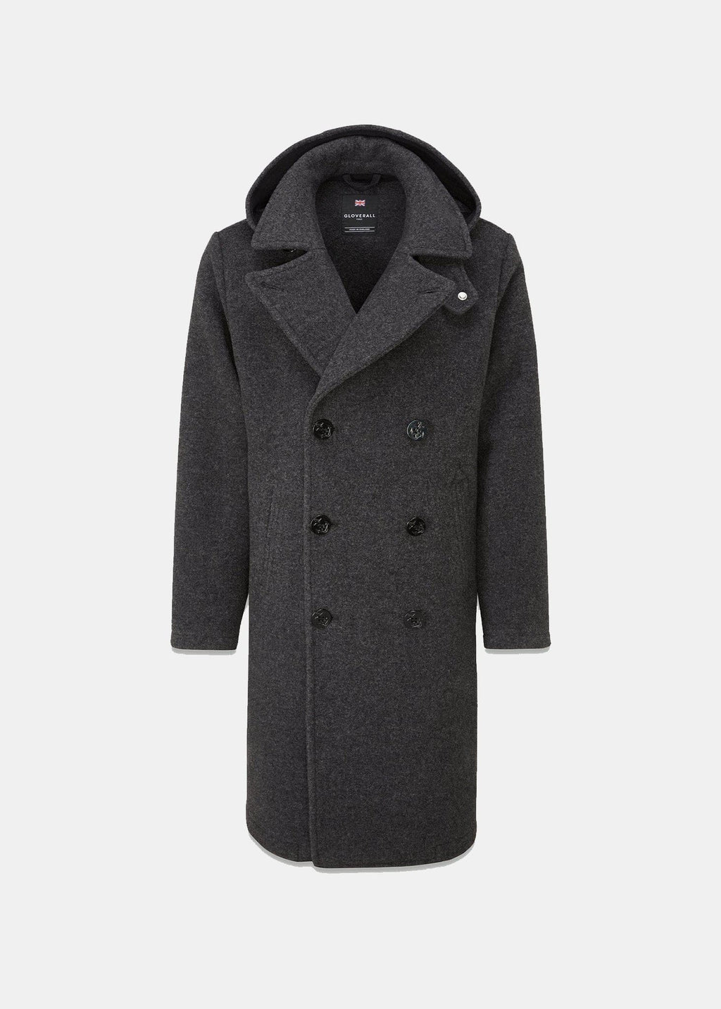 Men's Shackleton Peacoat Charcoal - Gloverall – Gloverall