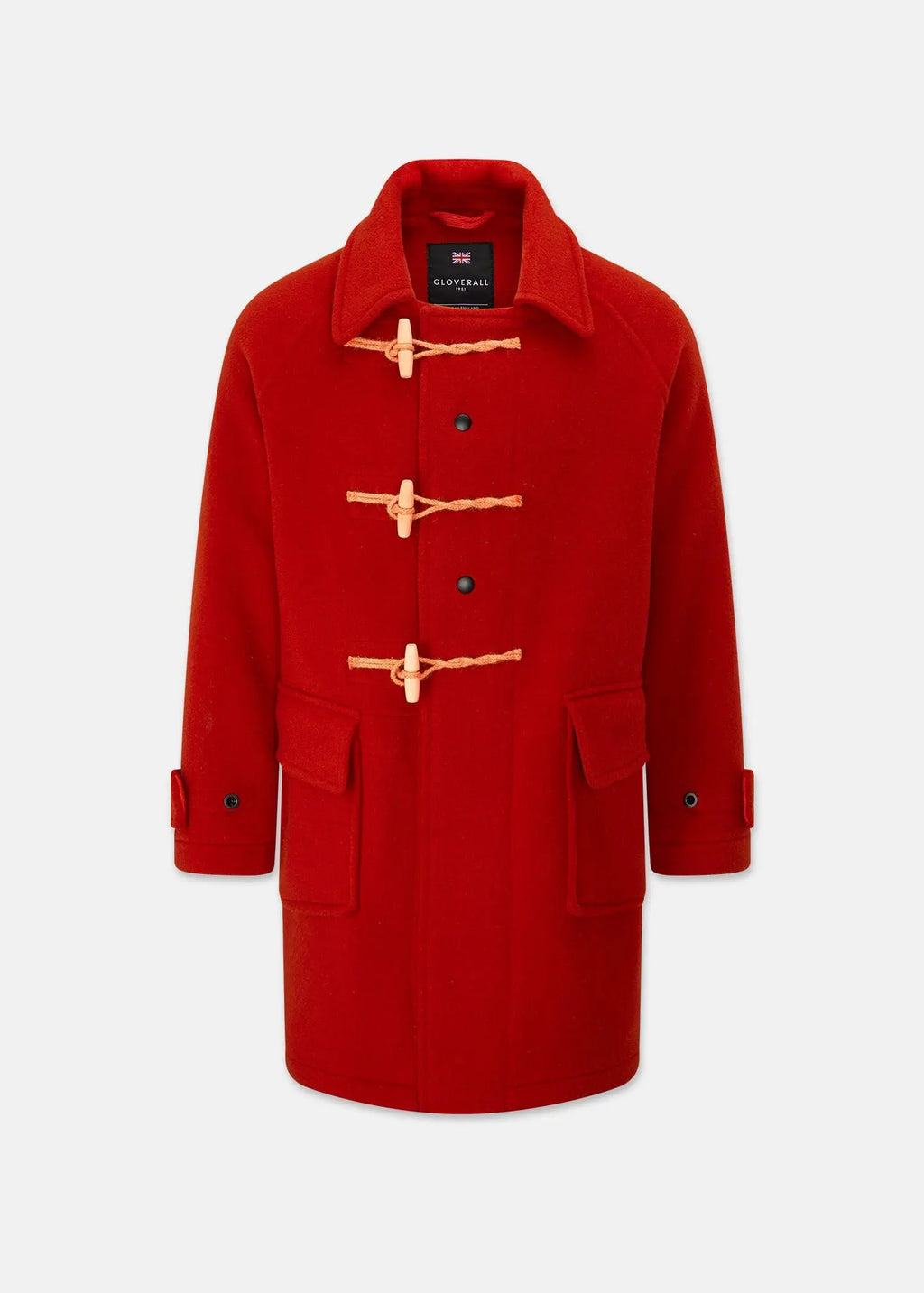 Men's Admiral Duffle Coat Red - Gloverall – Gloverall
