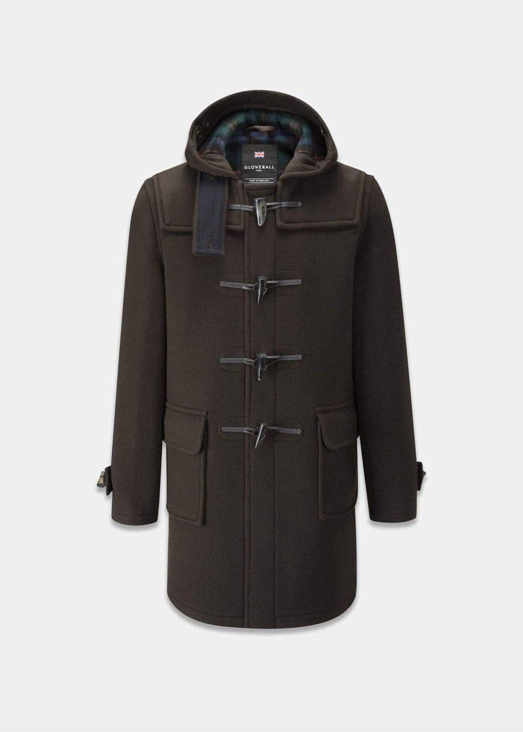 Men's Morris Duffle Coat Brown Tartan - Gloverall – Gloverall