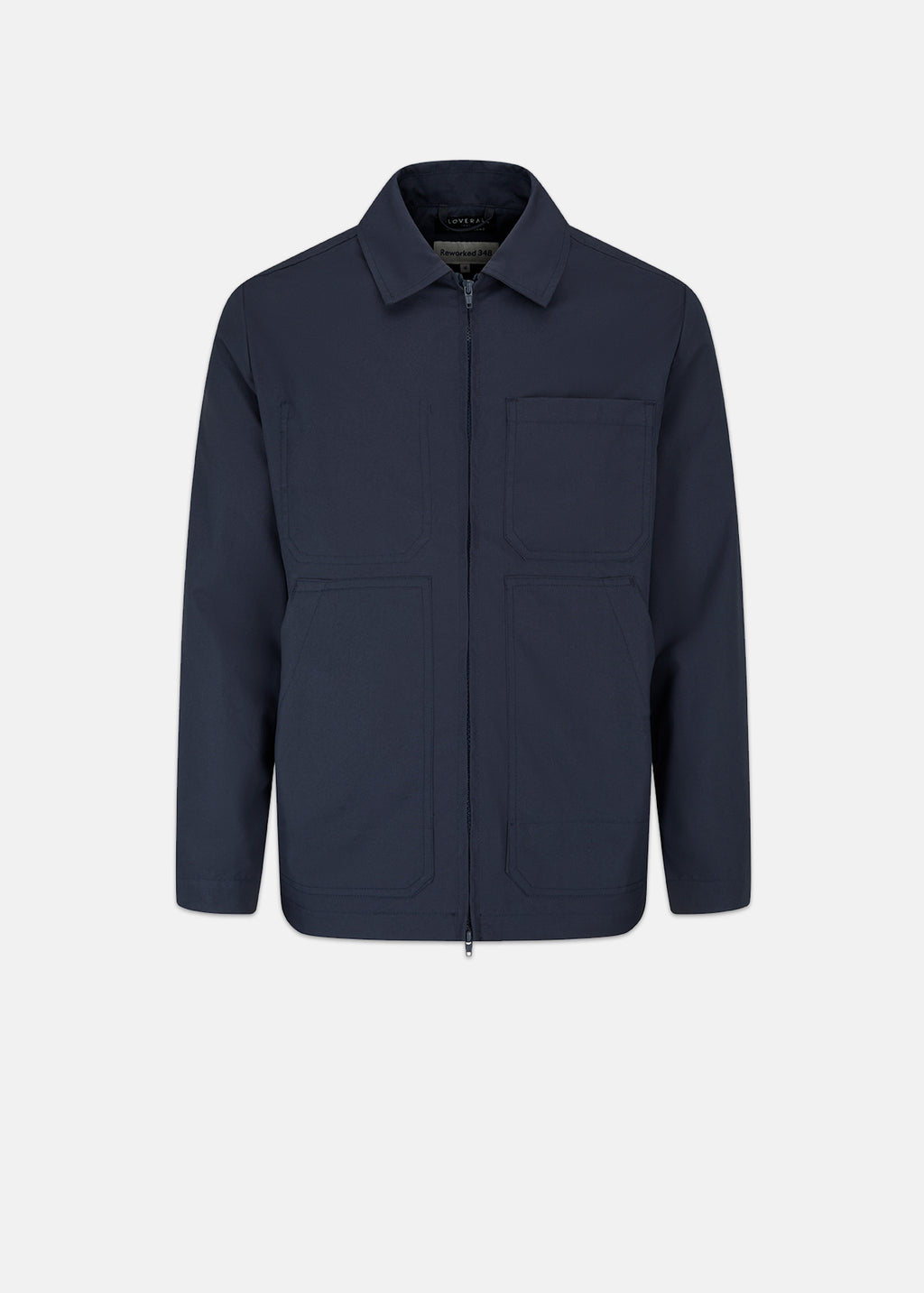 Men's Renewed Works Zip Jacket Navy - Gloverall – Gloverall